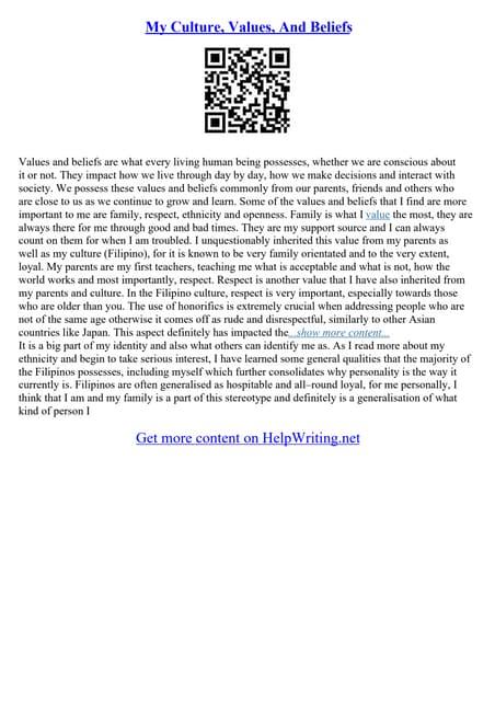 My Culture Short Story | PDF | Genealogy and Ancestry | Hobbies & Interests