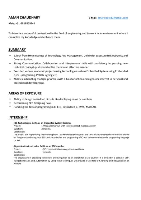 Ahmed atia cv embedded software engineer | PDF
