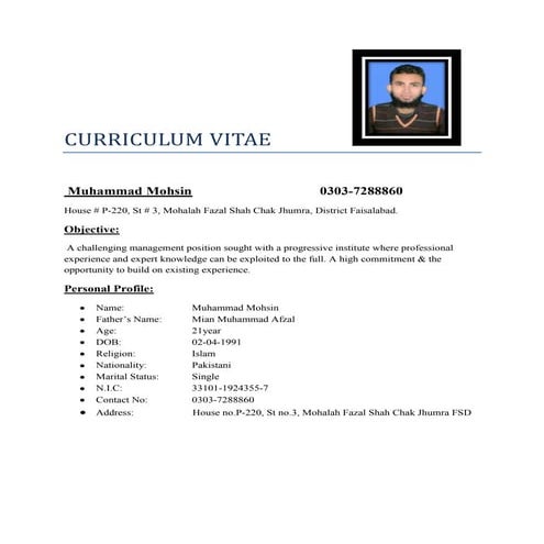 My cv | PDF