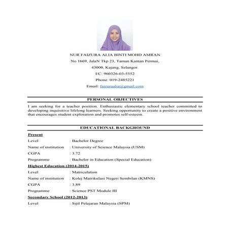 My cv | PDF