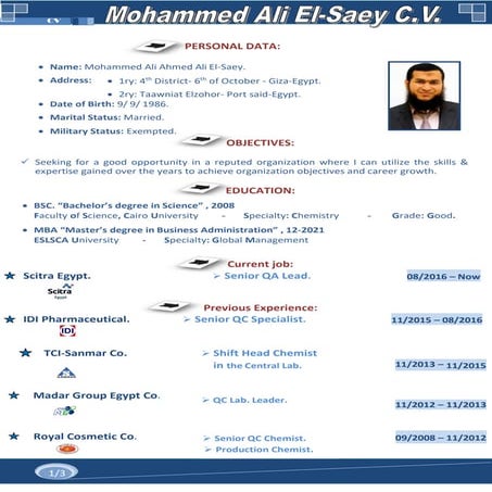Mohammad. al amin CV | PDF