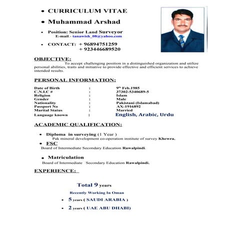 My cv, 2015 | DOC