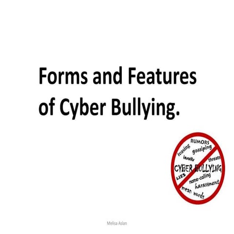 Cyber Bullying - Computer Science | Mahima Shah | PPTX