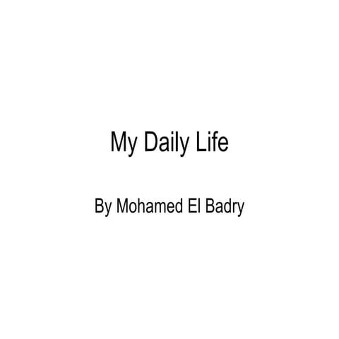 My everyday life panos | PPTX