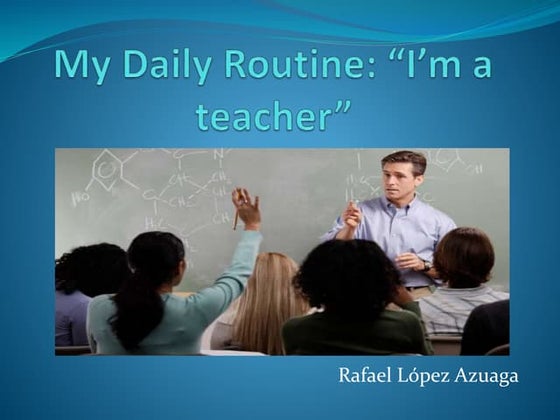 Daily Routines | PPTX