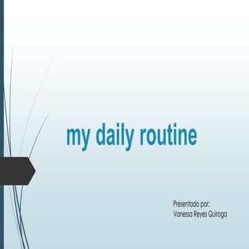 My daily routine | PPTX