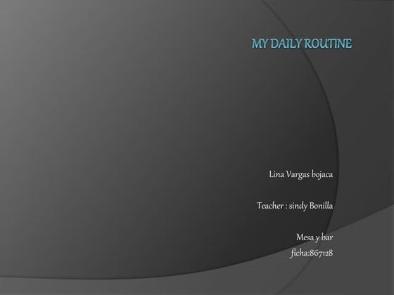 My daily routine | PDF