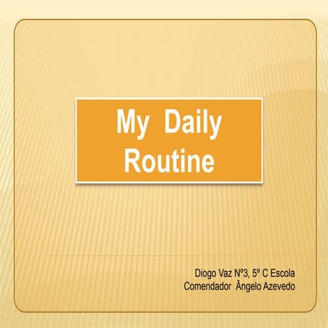 My daily routine | PPTX