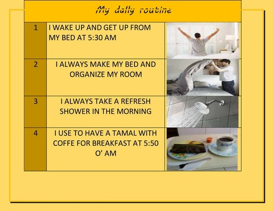 Daily routine | PPT