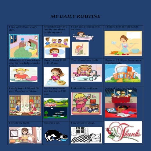 My daily routine | PDF