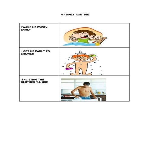 My daily routine | DOCX