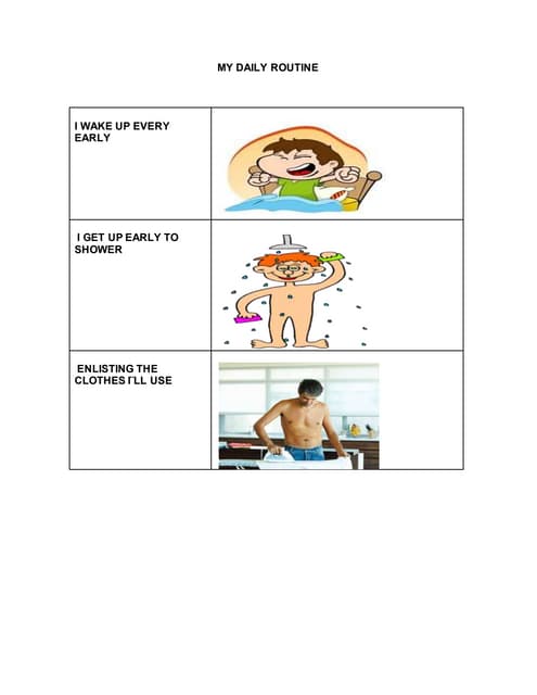 My rutina diaria | PPTX