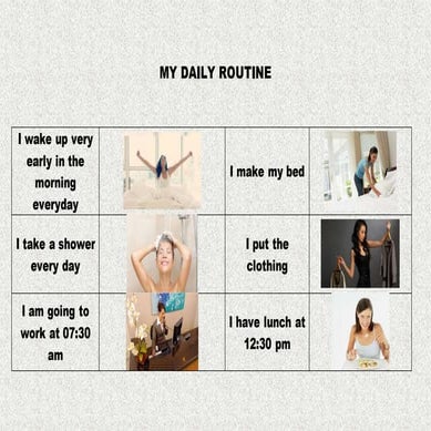 My daily routine | DOCX
