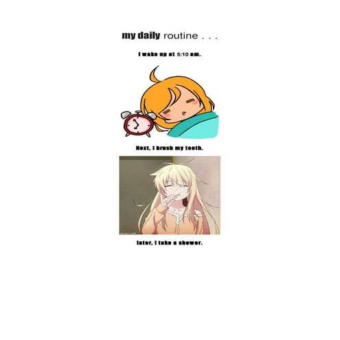 My daily routine | DOCX