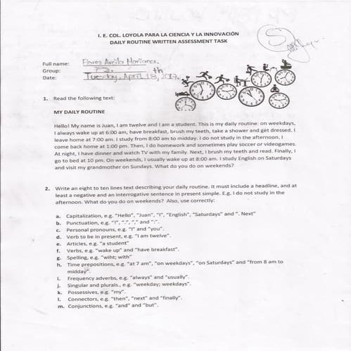 MY DAILY ROUTINE, 703 | PDF