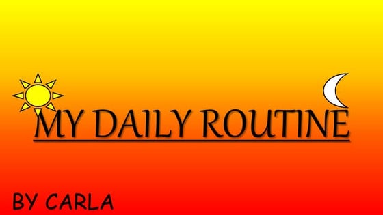 My daily routine | PDF