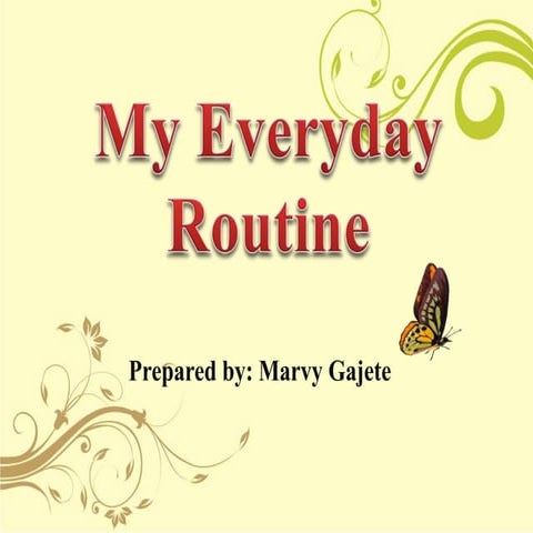 My daily routine | PPT