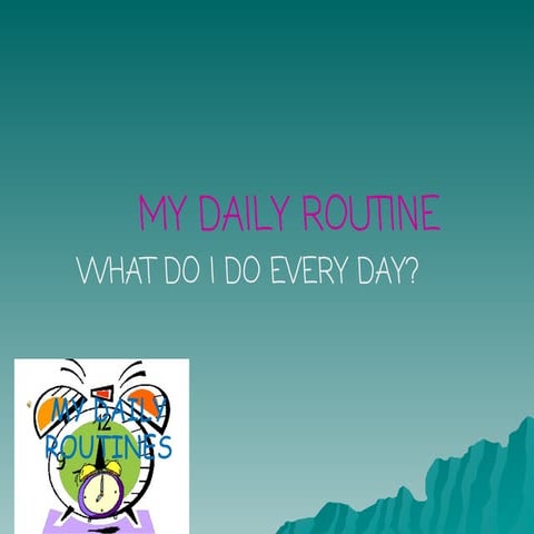 My daily routine (1) | PDF
