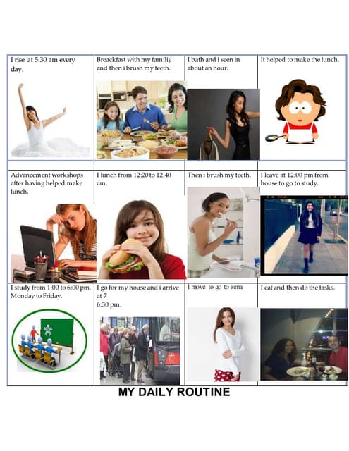 My daily routine | PDF