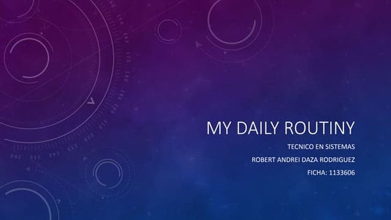 Daily rutine | PPT