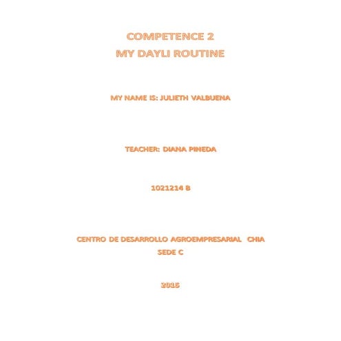 My dayli routine | DOCX