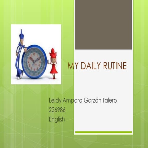 My dayli rutine Leidy | PPT