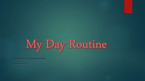 My daily routine | PDF