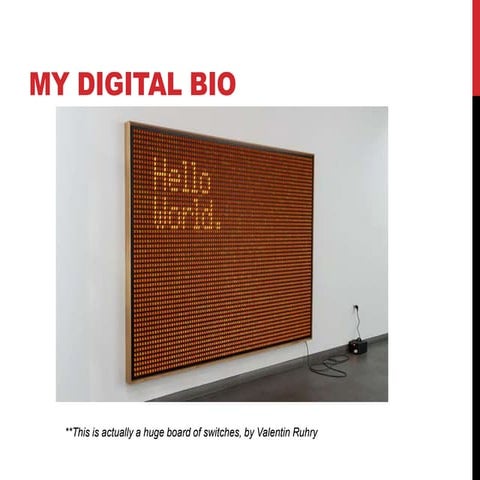 My digital bio | PPTX