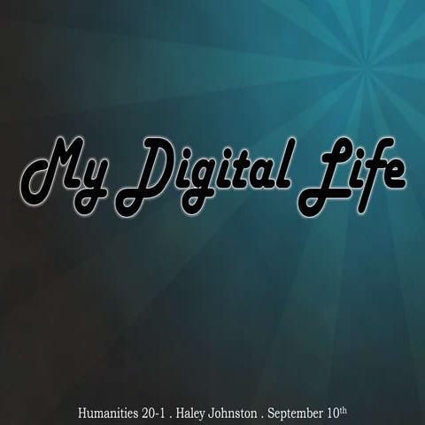 My digital life | PPTX