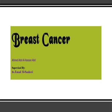 breast cancer case study | PPT