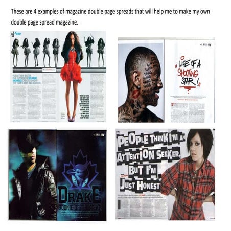 My double page spread ideas | DOCX