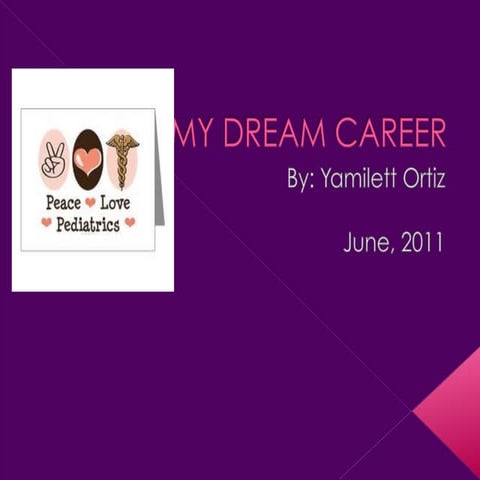 My dream career | PPT