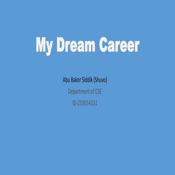 My Dream Career Presentation on cse.pptx