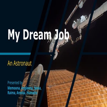 My Dream Job.Group 1 (1).pptxhgdkbdkbjkdbjkbjkbjkd | PPTX