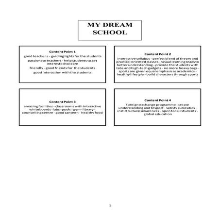 MY DREAM SCHOOL | DOCX