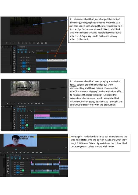 Screenshots of my editing. | PDF