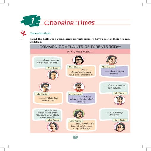 My English reader of class 8th cbse changing times | PDF