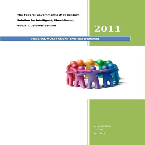 Federal Mutil-Agent System (FEDMAS) | PDF