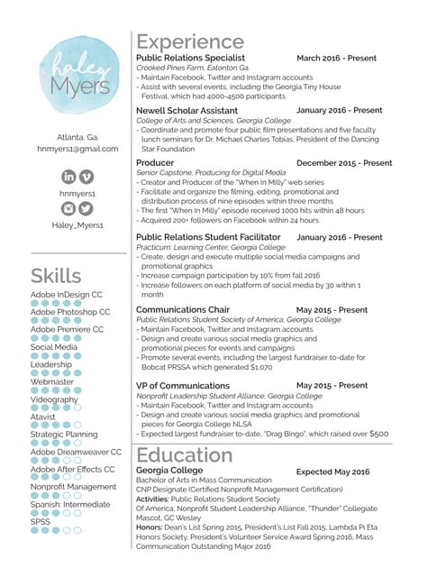 RESUME 2016 | PDF