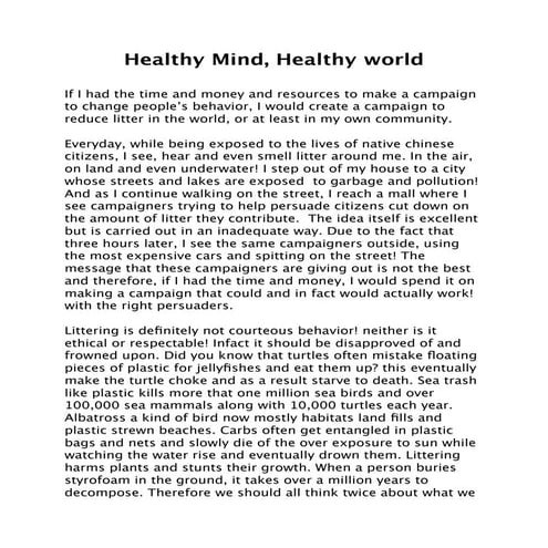 Healthy Mind | PAGES