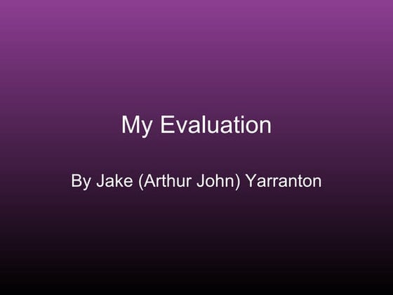 Media Evaluation | PPT