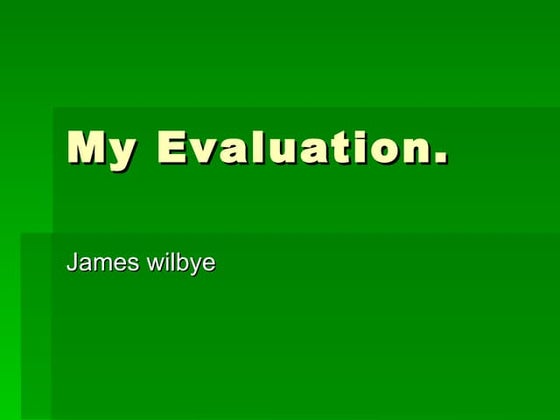 Evaluation | PDF