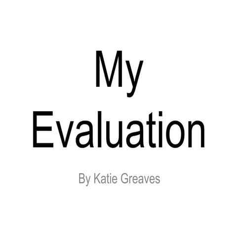 My evaluation | PPT