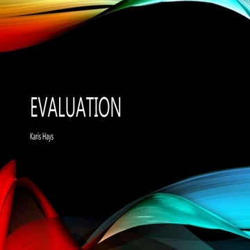 My evaluation | PPTX