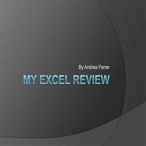 My excel review | PPTX