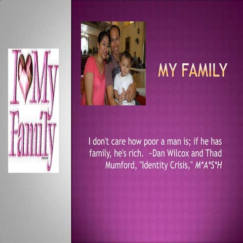 Ang aking pamilya | PPT
