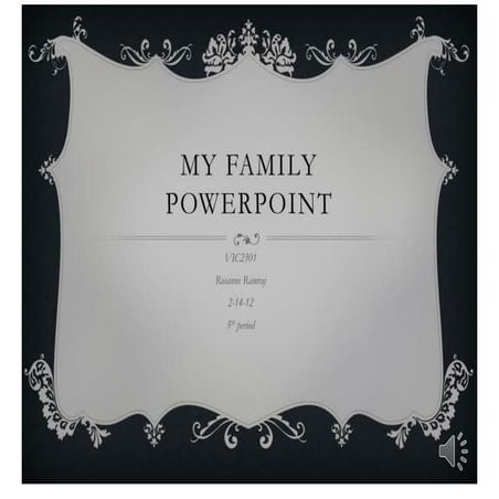 My Family PowerPoint | PDF