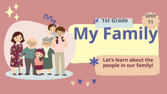 My Family Presentation kindergarten .pptx