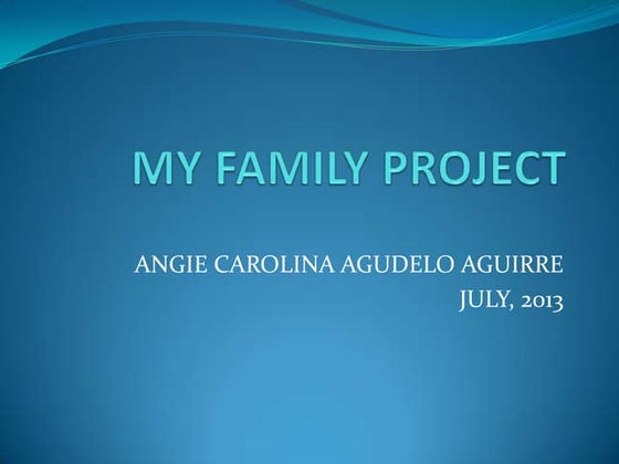 Me and my family Project | PDF
