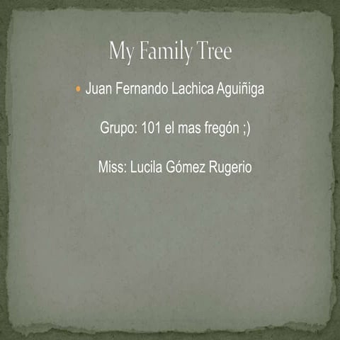 My family tree (2) | PPTX